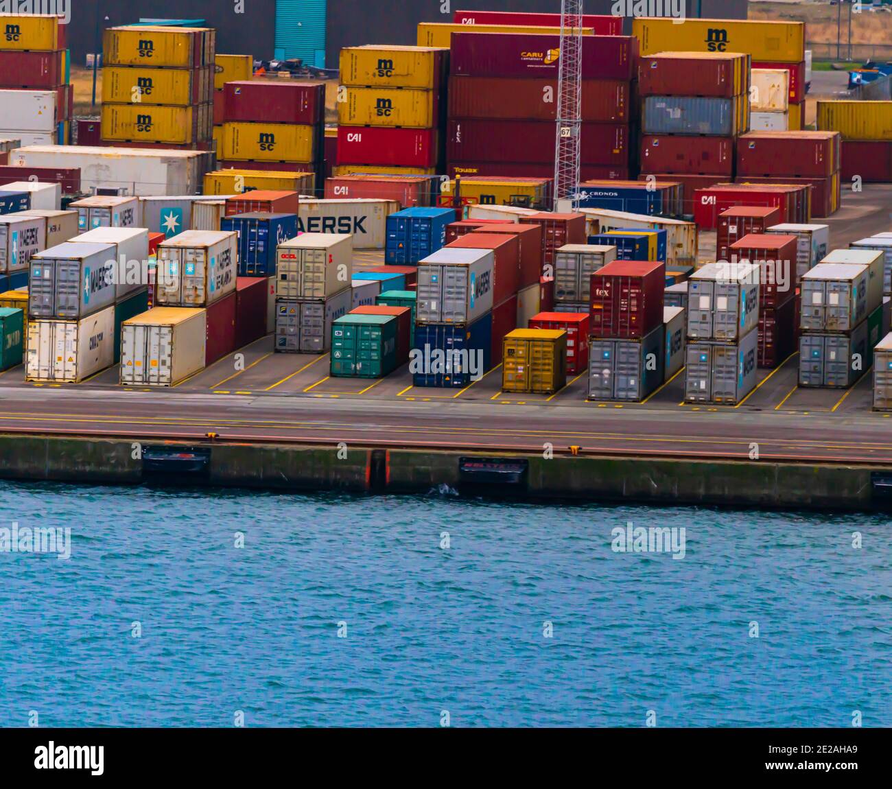 Copenhagen container freight terminal at the port of Copenhagen and ...