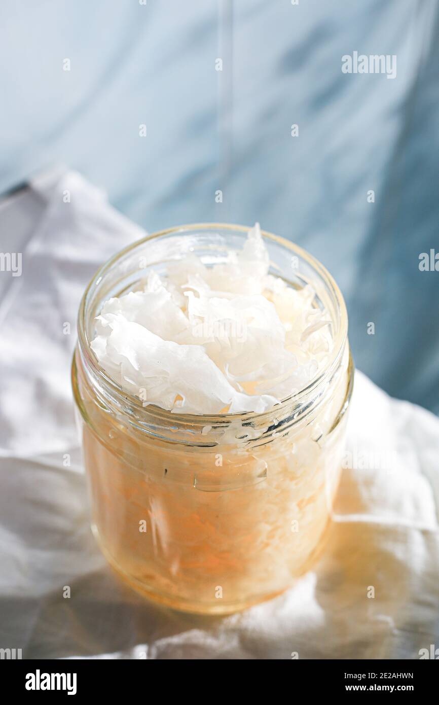 Tremella mushroom, known also as snow fungus Stock Photo - Alamy