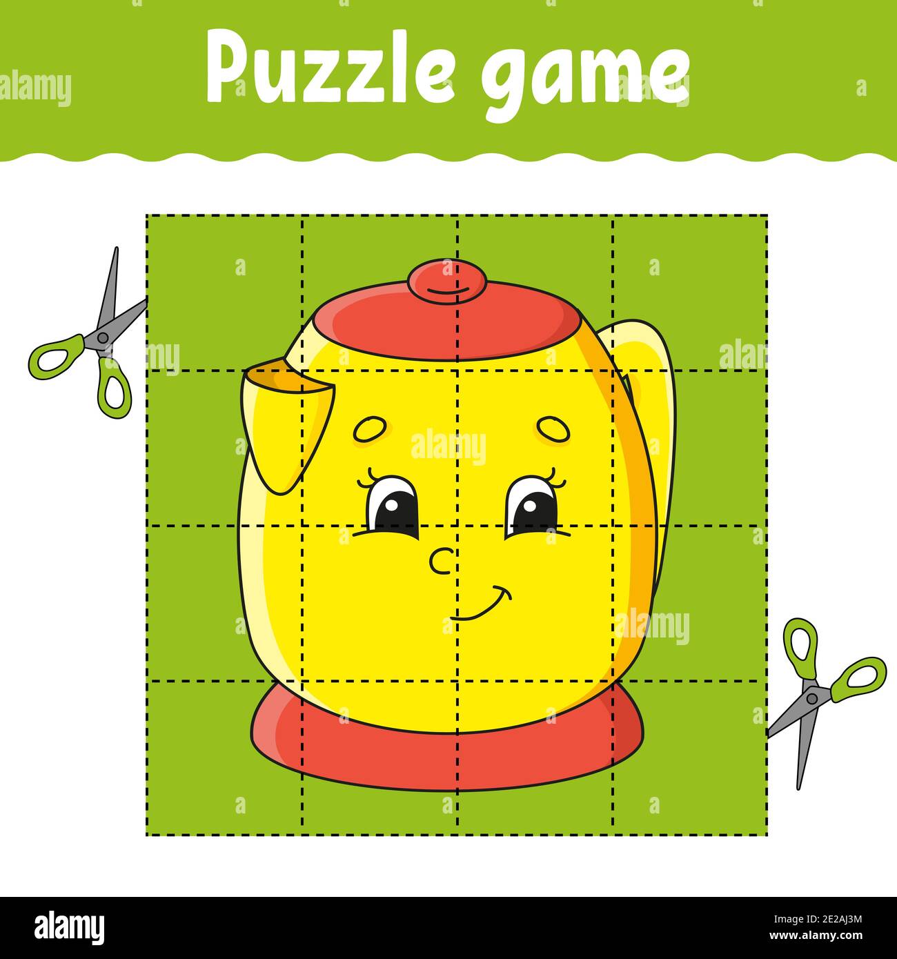Puzzle game for kids. Education developing worksheet. Learning game for ...