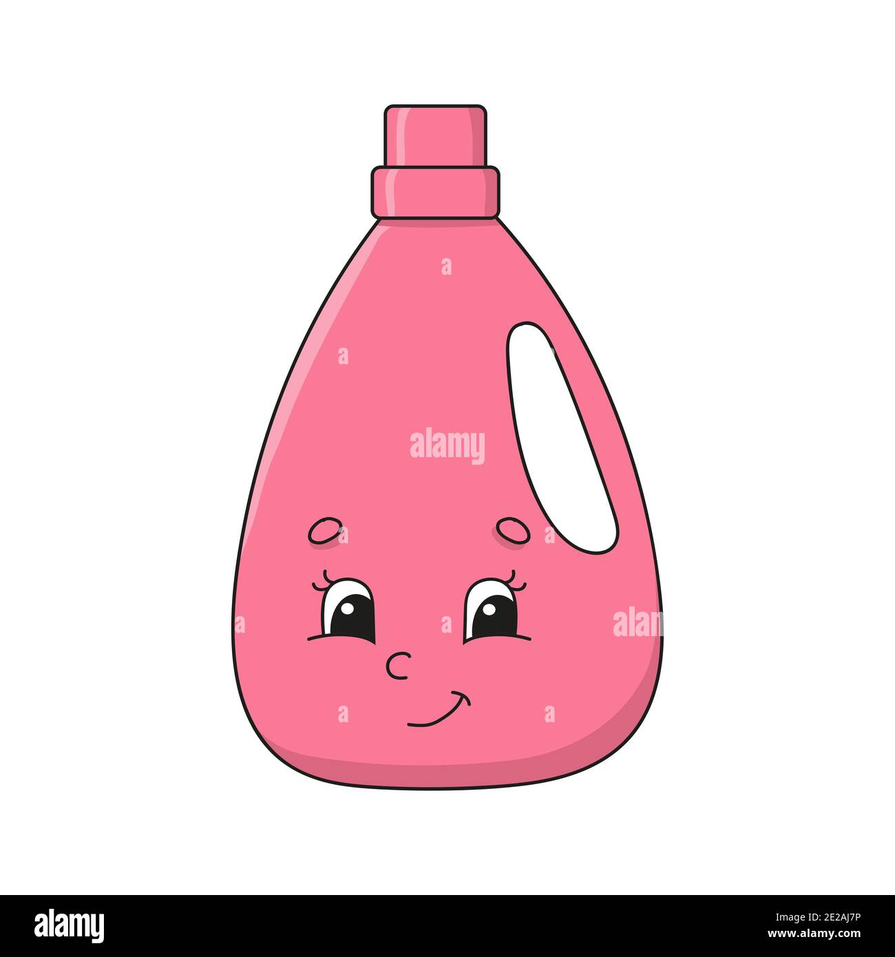 Wash detergent. Cute character. Colorful vector illustration. Cartoon ...