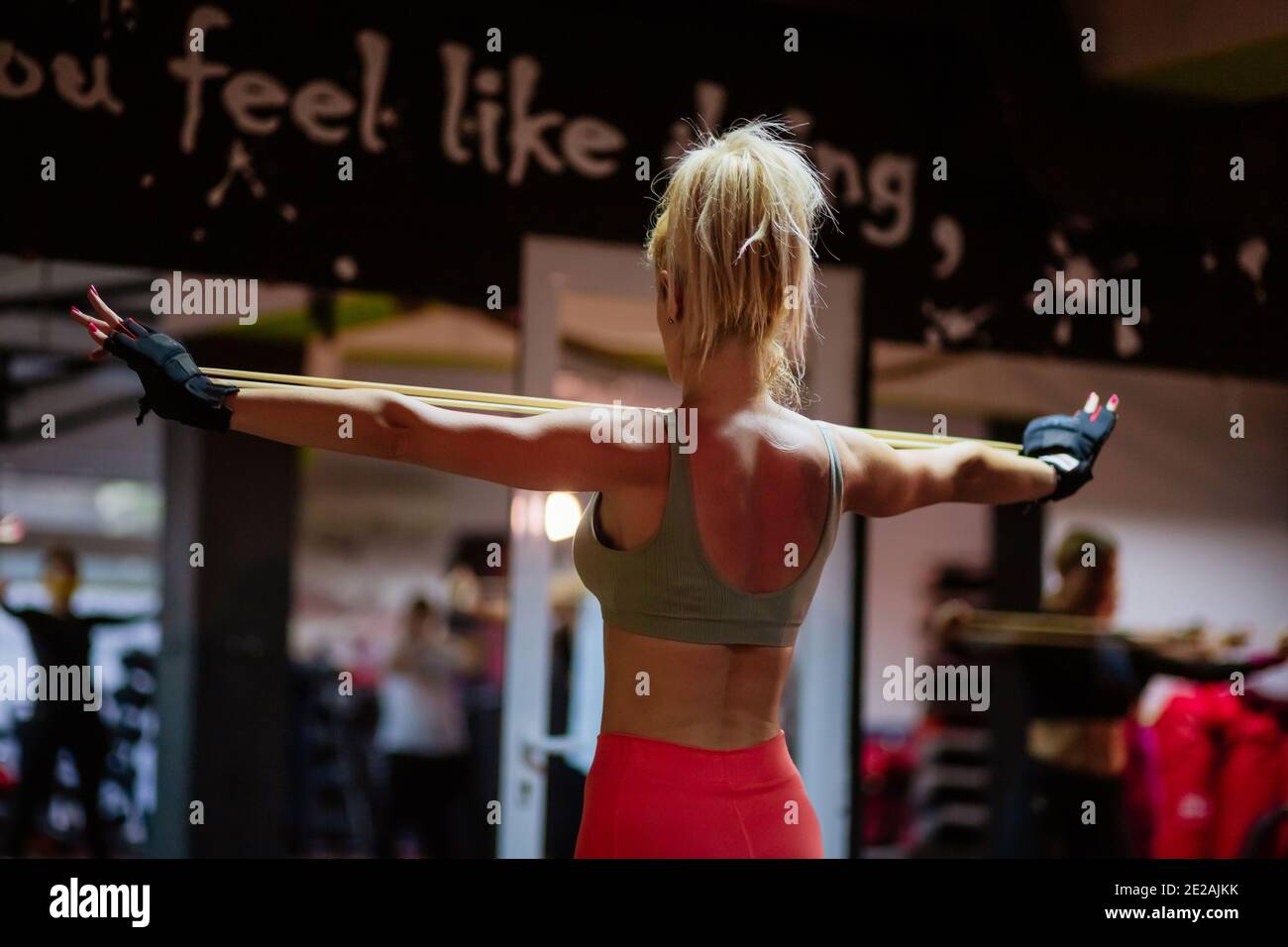 high intensity interval training group Stock Photo - Alamy