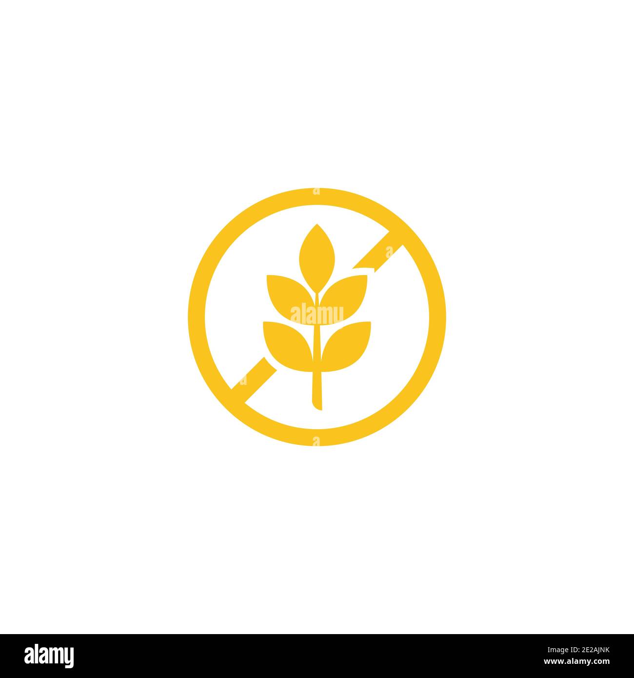 Gluten free icon. Organic food. Product free ingredient. Healthy bread ...