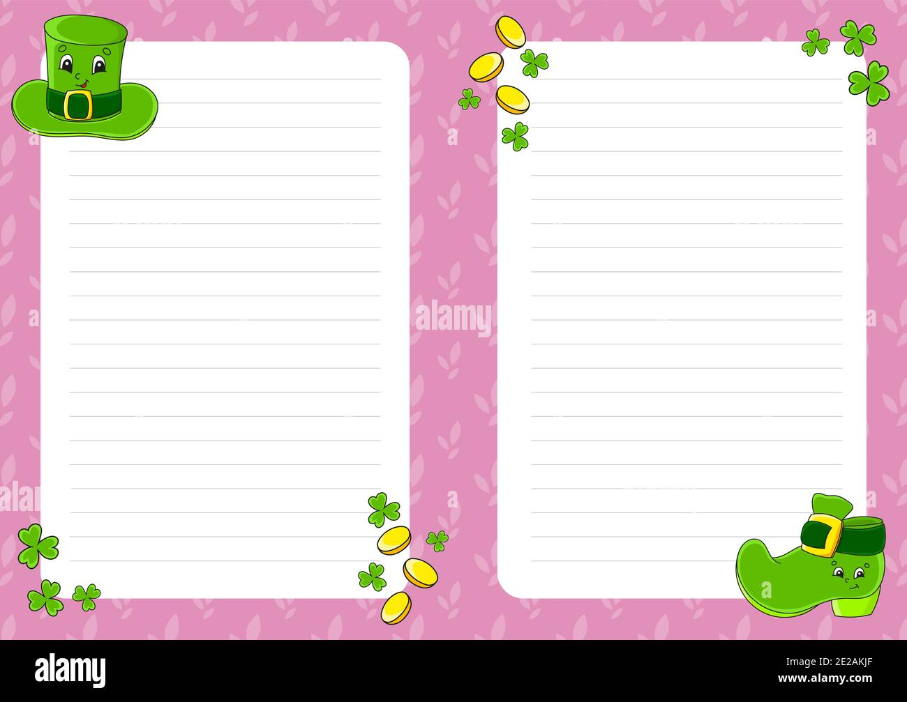 Colored sheet template for notes. Paper page for art journal, notebook ...