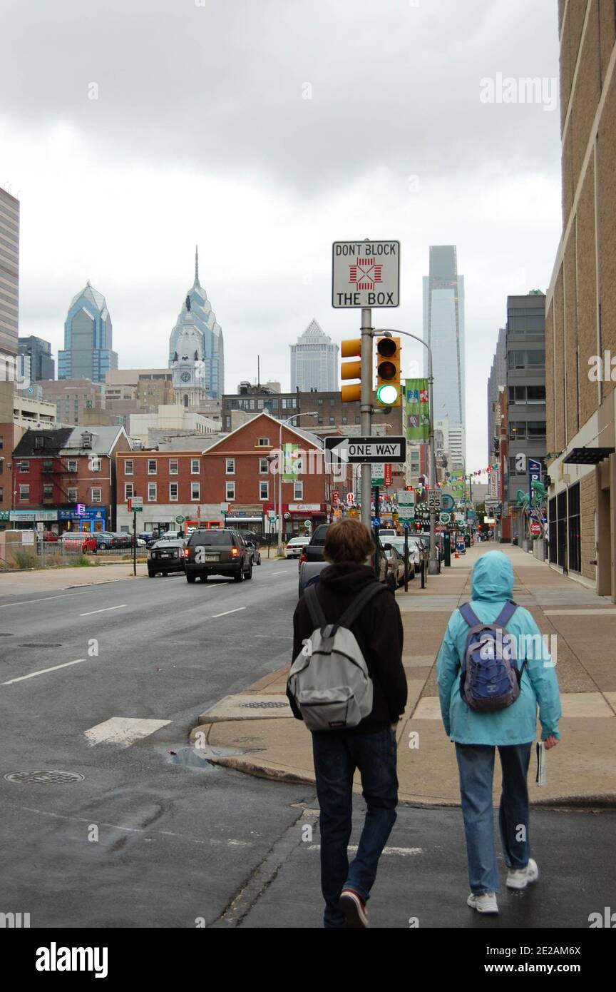 Walking in Philadelphia United States of America City Hall view views ...