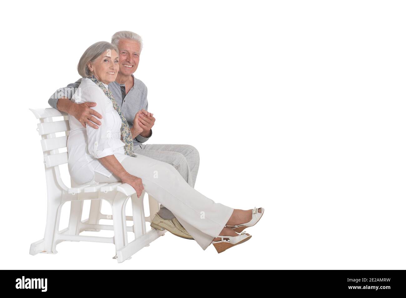 Portrait senior lady sitting Cut Out Stock Images & Pictures - Alamy