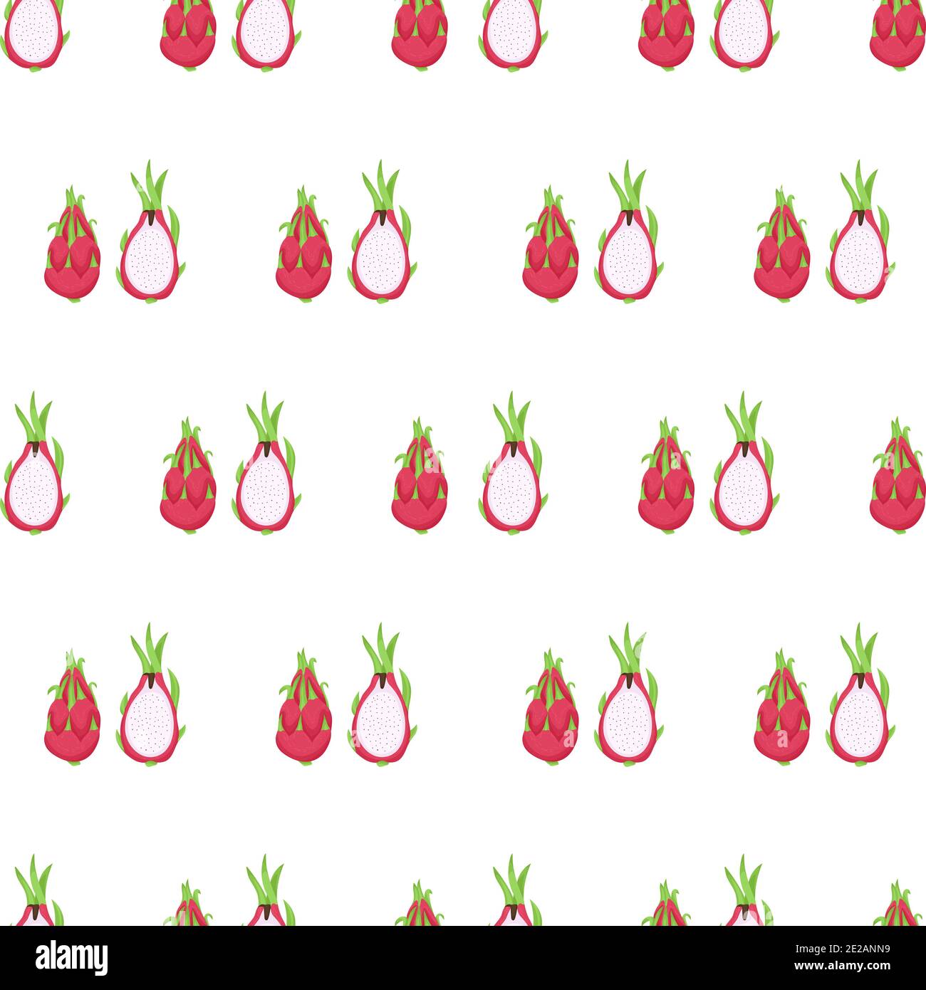 Dragon fruit seamless pattern. Design wrapping paper, wallpaper, fabric ...