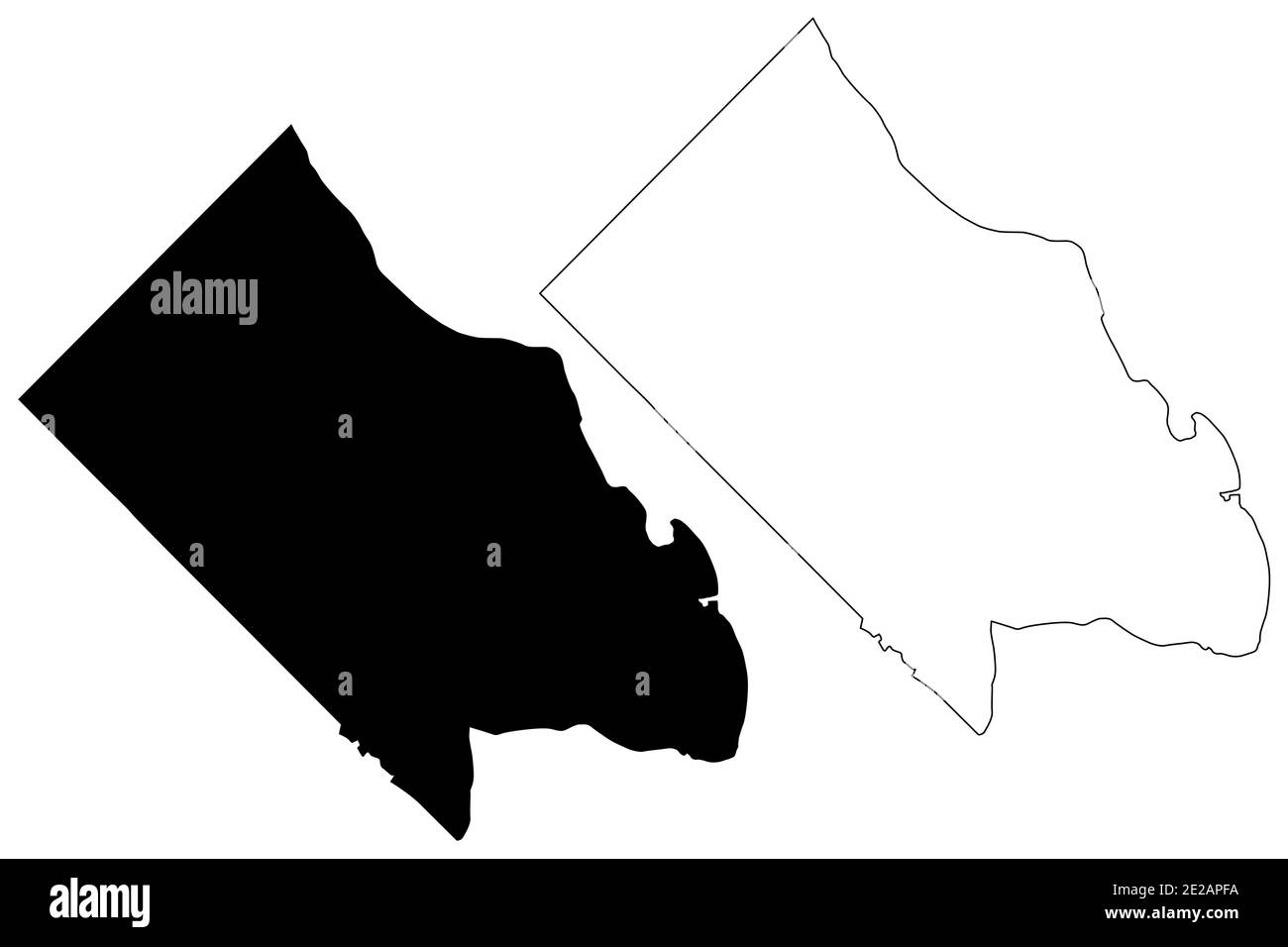 Arlington outline map hi-res stock photography and images - Alamy