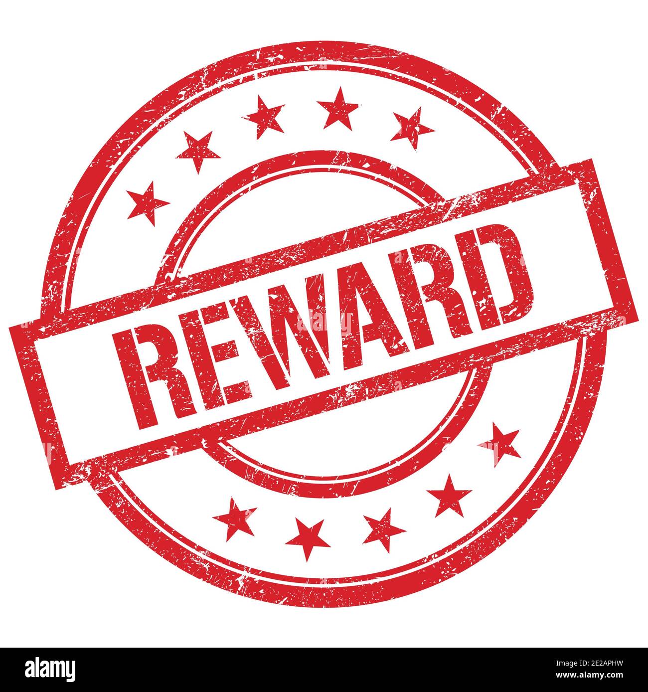 REWARD text written on red round vintage rubber stamp Stock Photo - Alamy