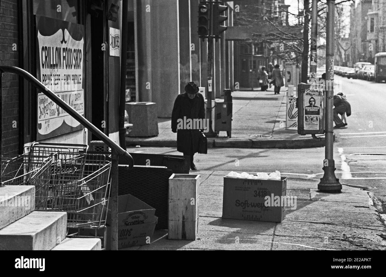 Street scene. Philadelphia, USA, 1976 Stock Photo - Alamy