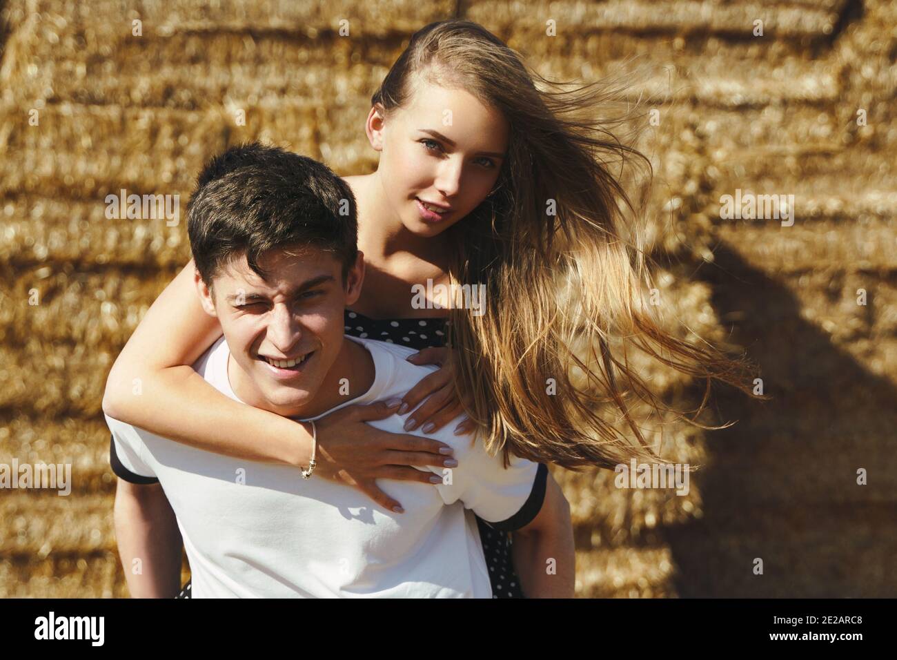 Loving couple kissing hugging in hi-res stock photography and images ...