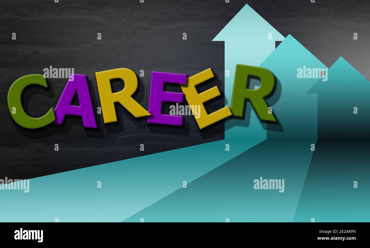 Word 'career' composed of multicolored letters Stock Photo - Alamy