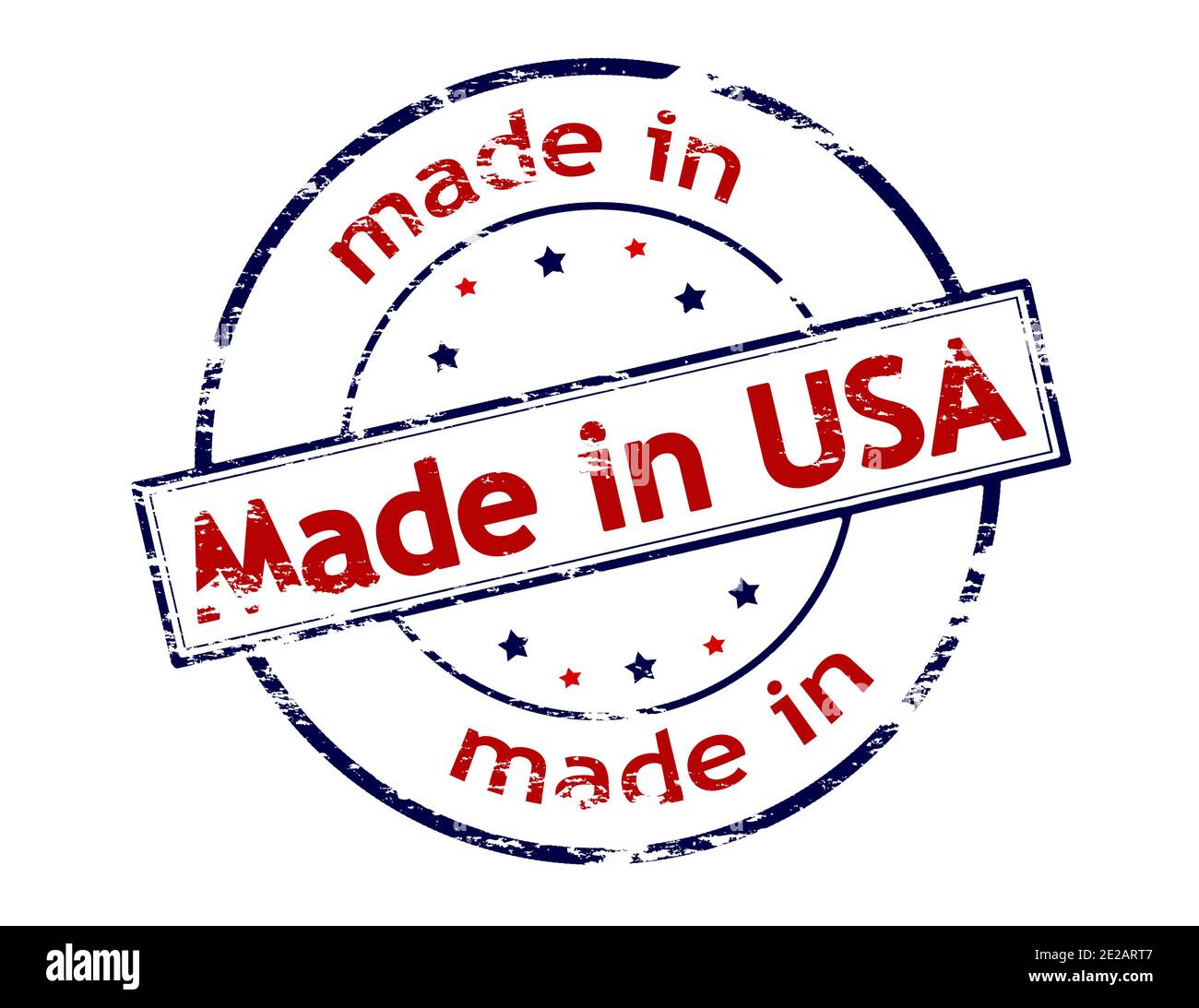 Rubber stamp with text made in USA inside, vector illustration Stock ...