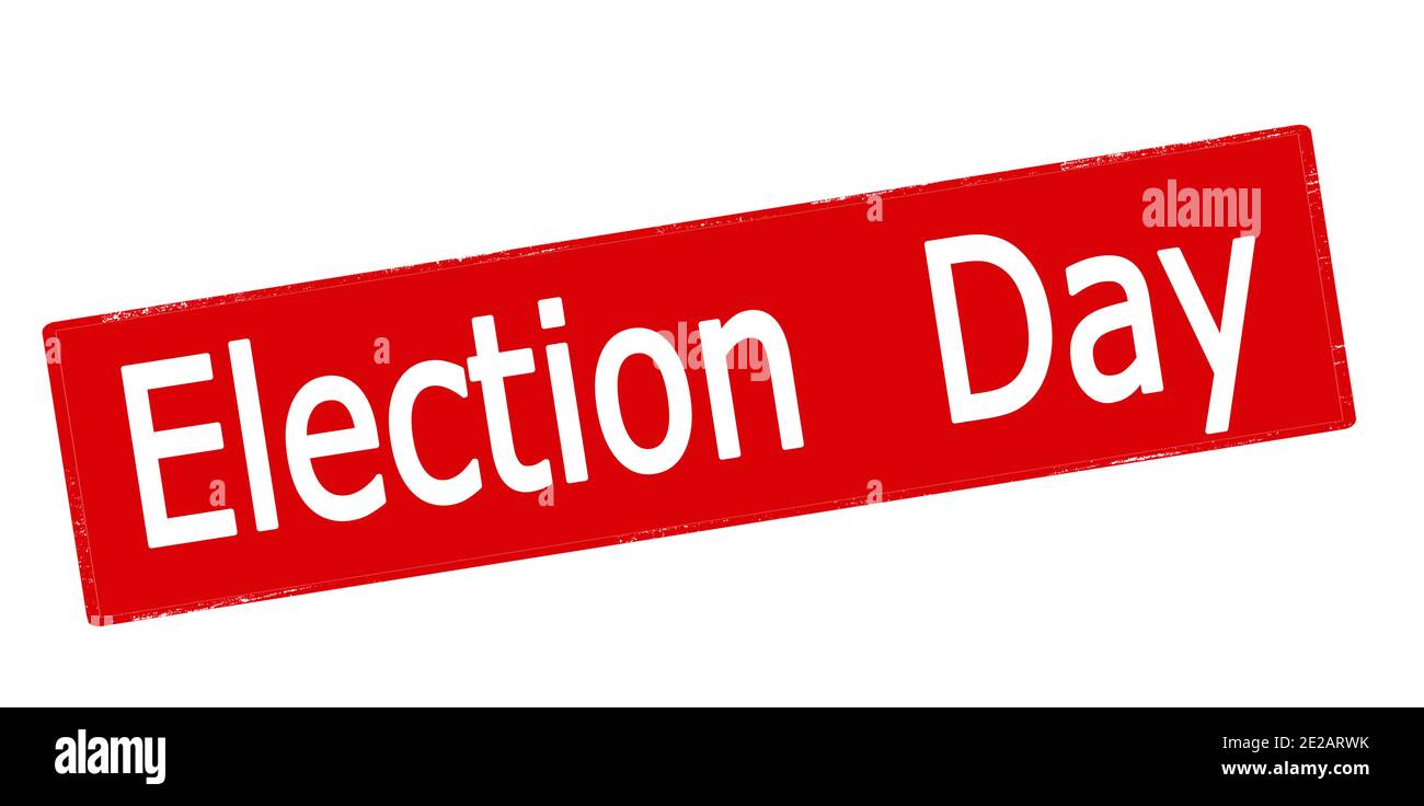 Rubber stamp with text election day inside, vector illustration Stock ...