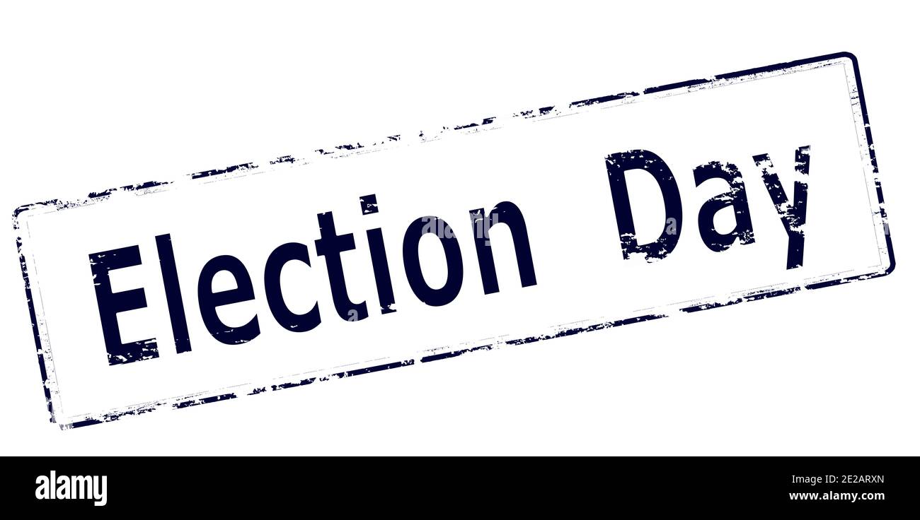 Rubber stamp with text election day inside, vector illustration Stock ...