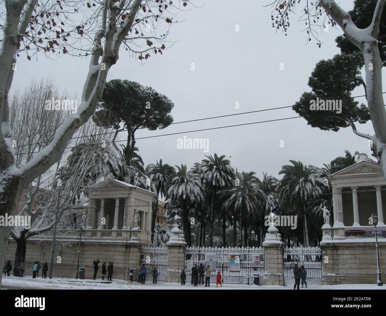 Rome under the snow, February 2012: Villa Torlonia, Mussolini's ...