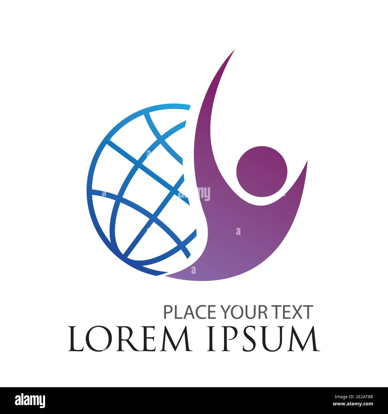 global vector logo illustration design template Stock Photo - Alamy
