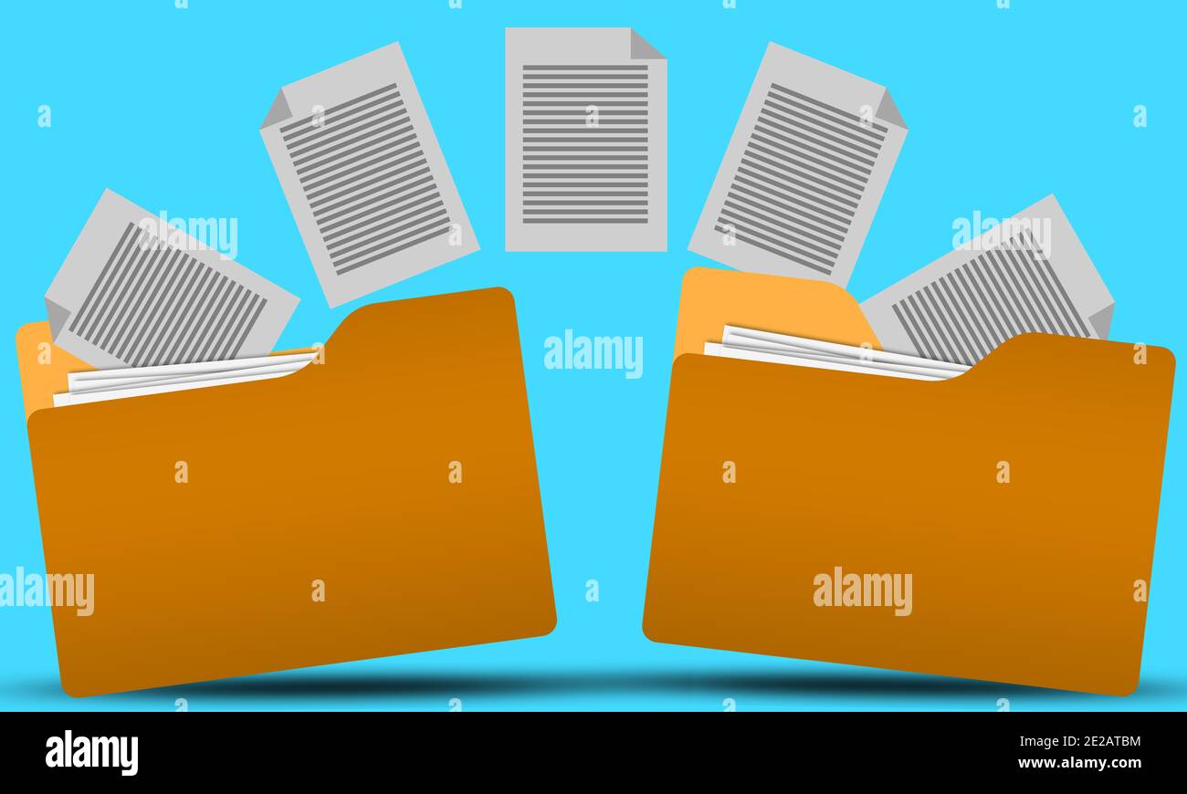 Digital folder icon two hi-res stock photography and images - Alamy