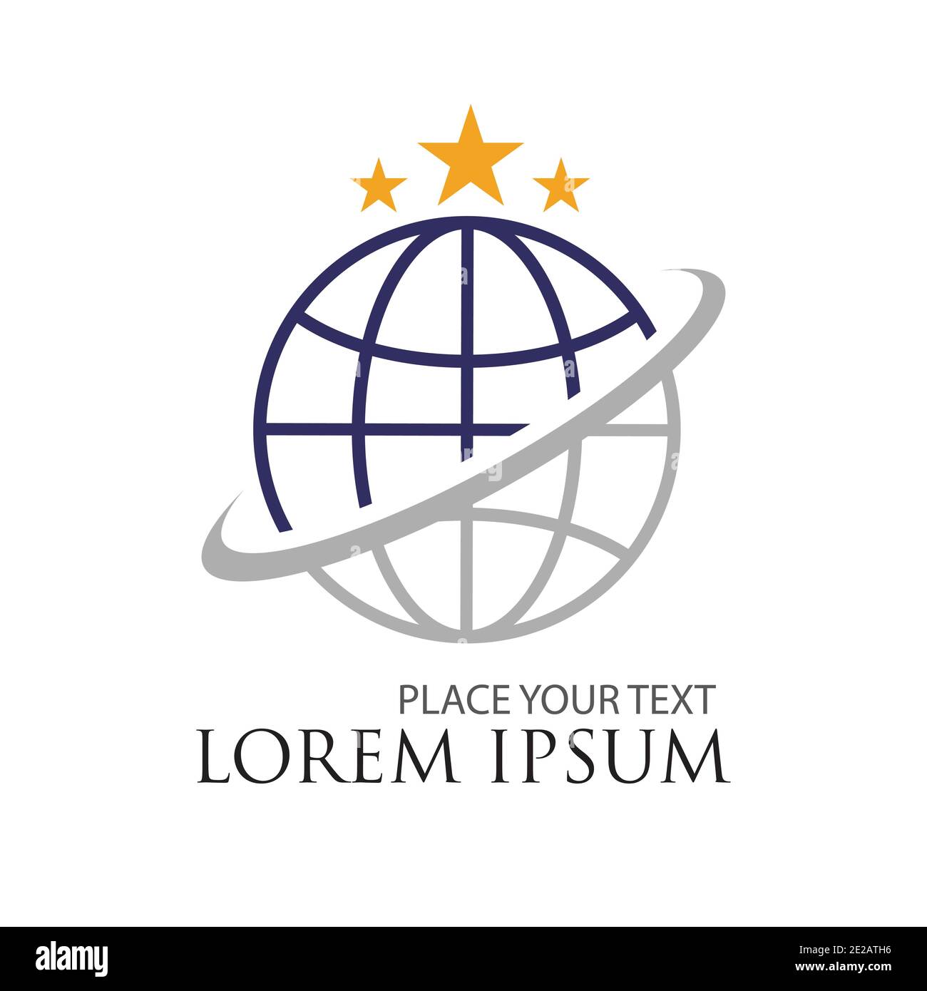 global vector logo illustration design template Stock Photo - Alamy