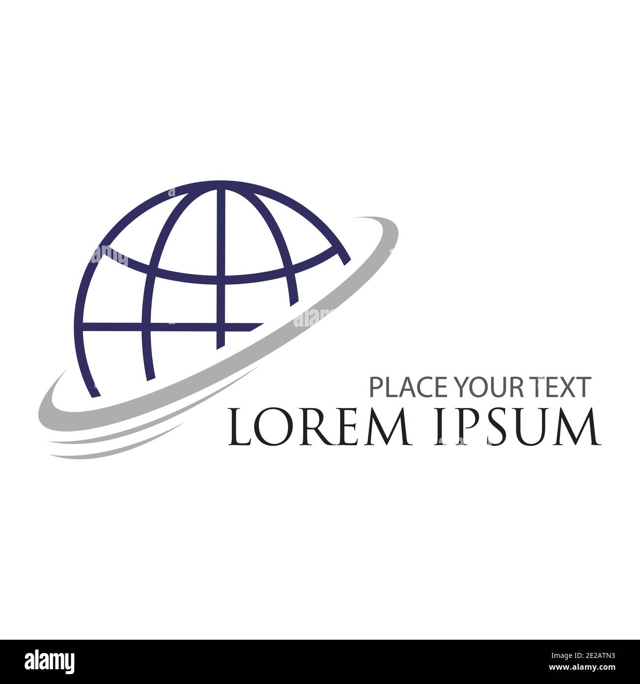 global vector logo illustration design template Stock Photo - Alamy