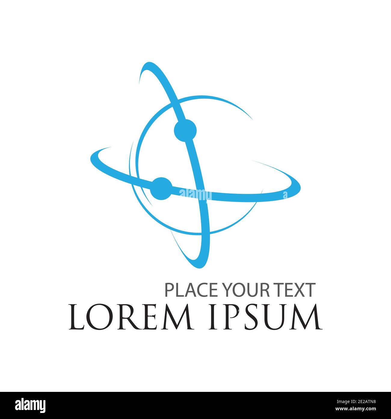 global vector logo illustration design template Stock Photo - Alamy