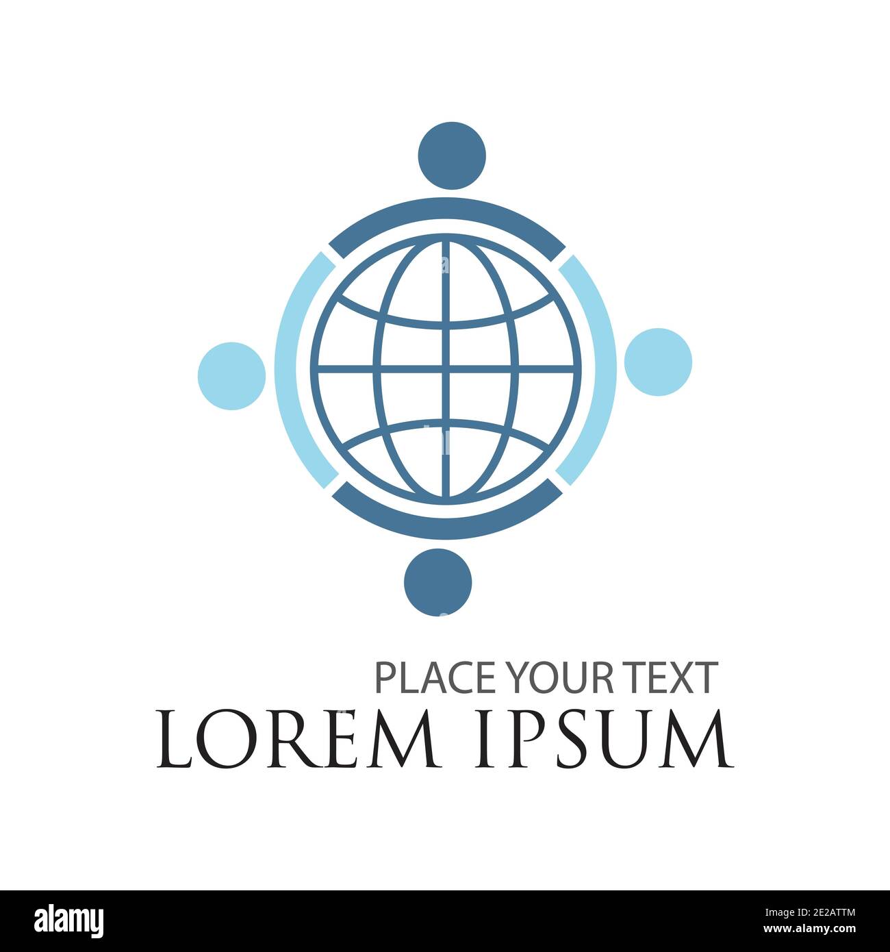 global vector logo illustration design template Stock Photo - Alamy