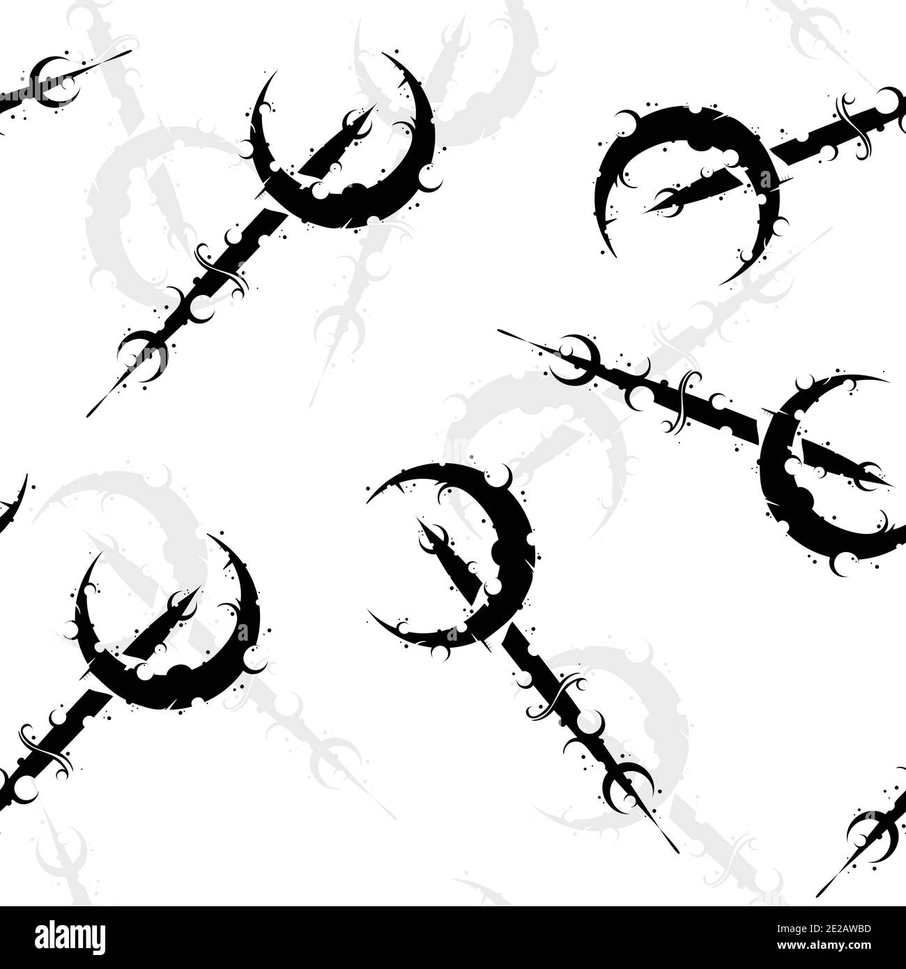 Magic crescent moon symbol Black and White Stock Photos & Images - Alamy