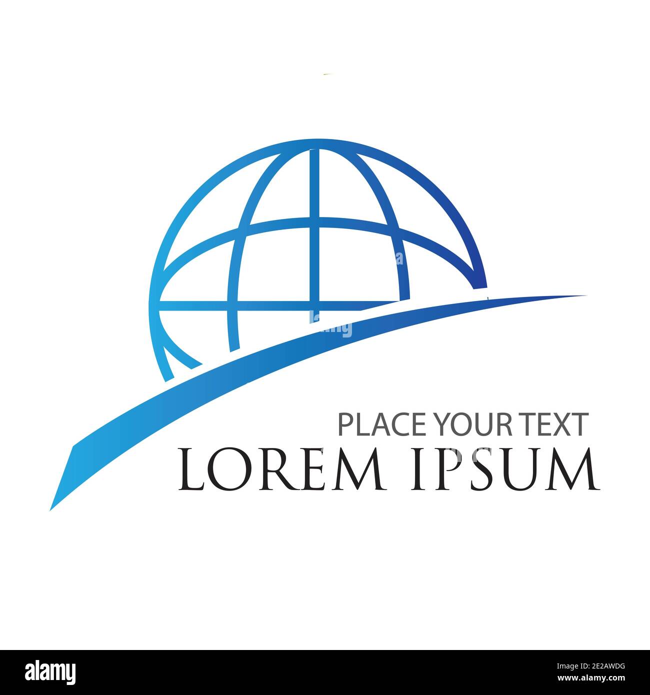 global vector logo illustration design template Stock Photo - Alamy