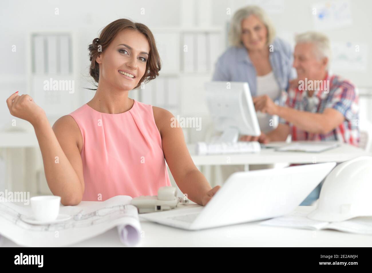 Businesswoman is working in office hi-res stock photography and images ...