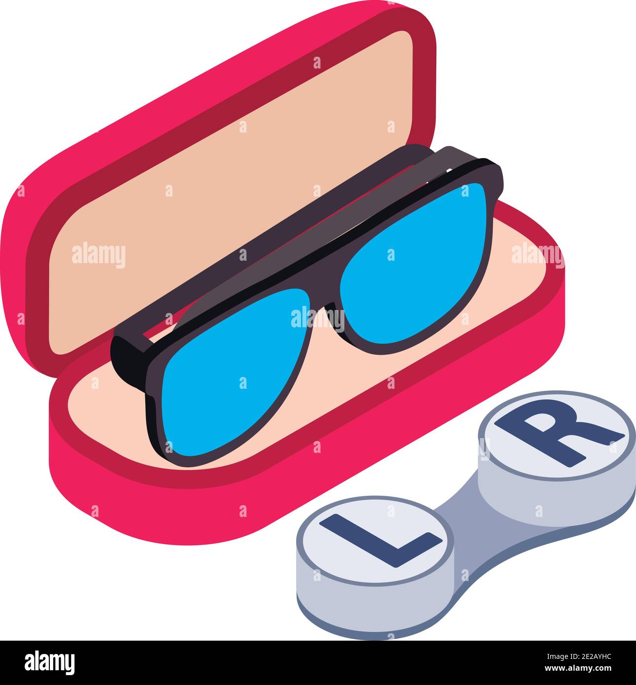 Ophthalmic accessory icon. Isometric illustration of ophthalmic ... Ophthalmic accessory icon. Isometric illustration of ophthalmic ...