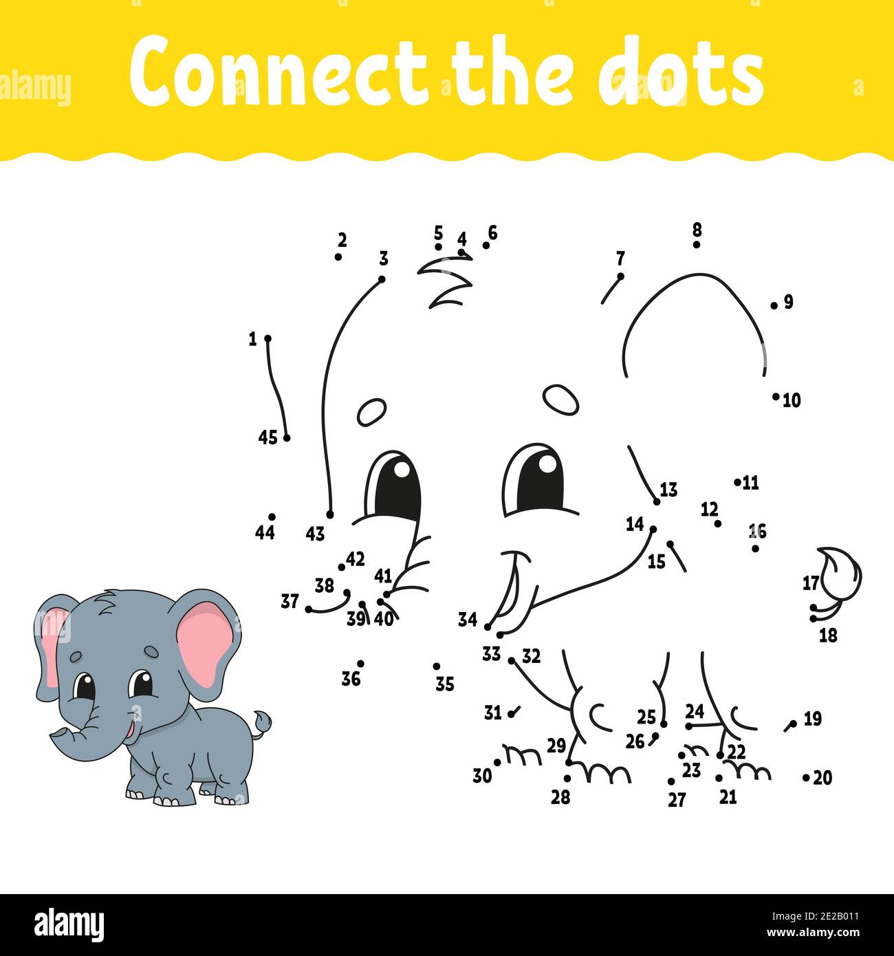 Dot to dot. Draw a line. Handwriting practice. Learning numbers for ...