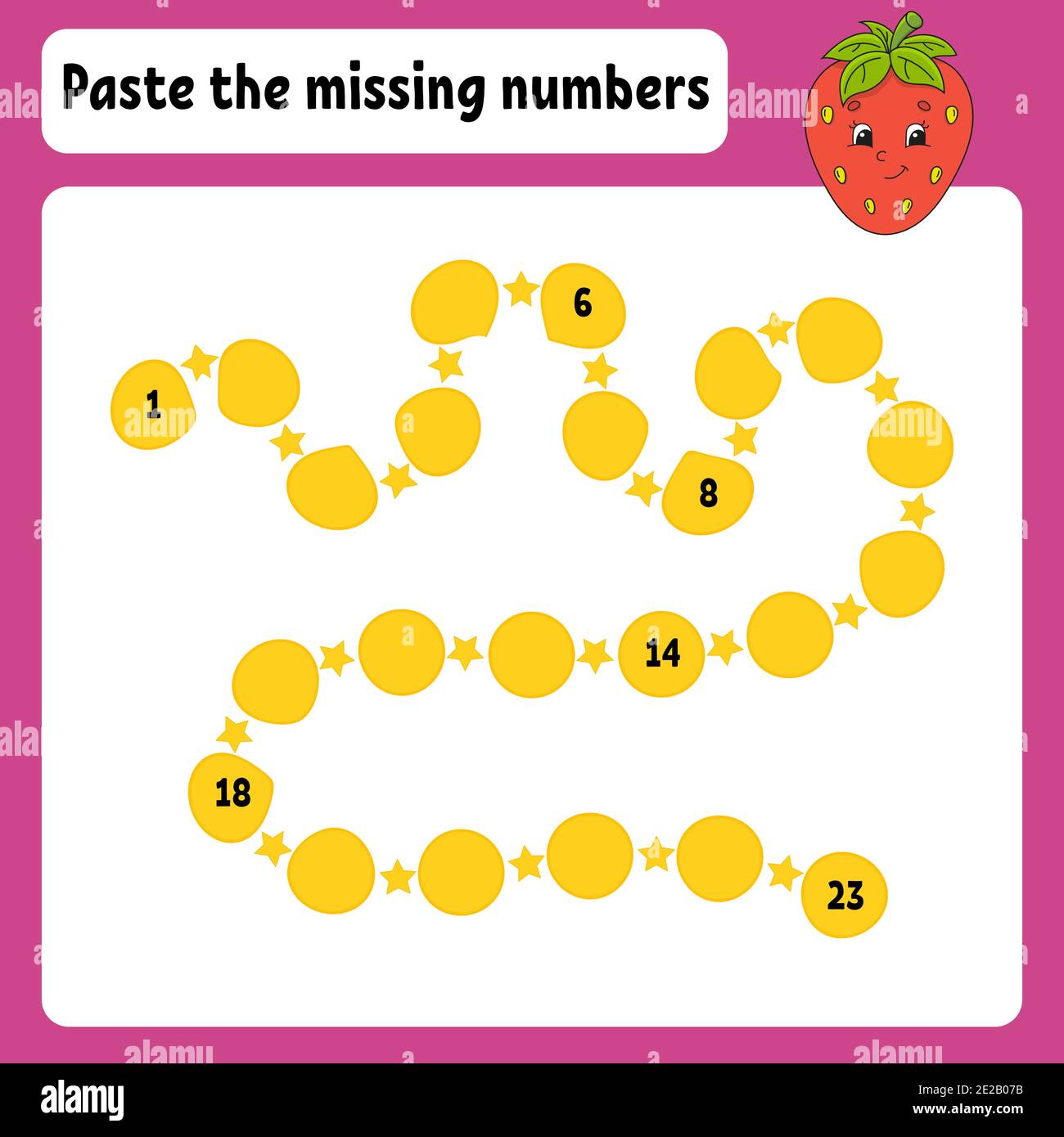 Children playing with numbers Stock Vector Images - Alamy