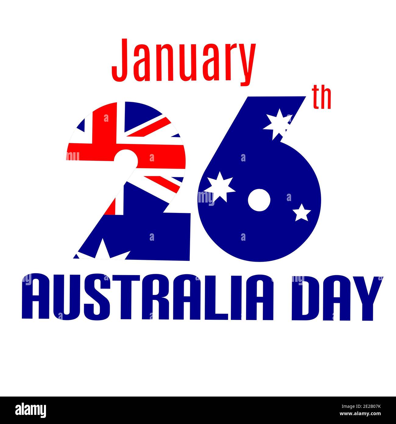 Happy australia day text australian Cut Out Stock Images & Pictures - Alamy
