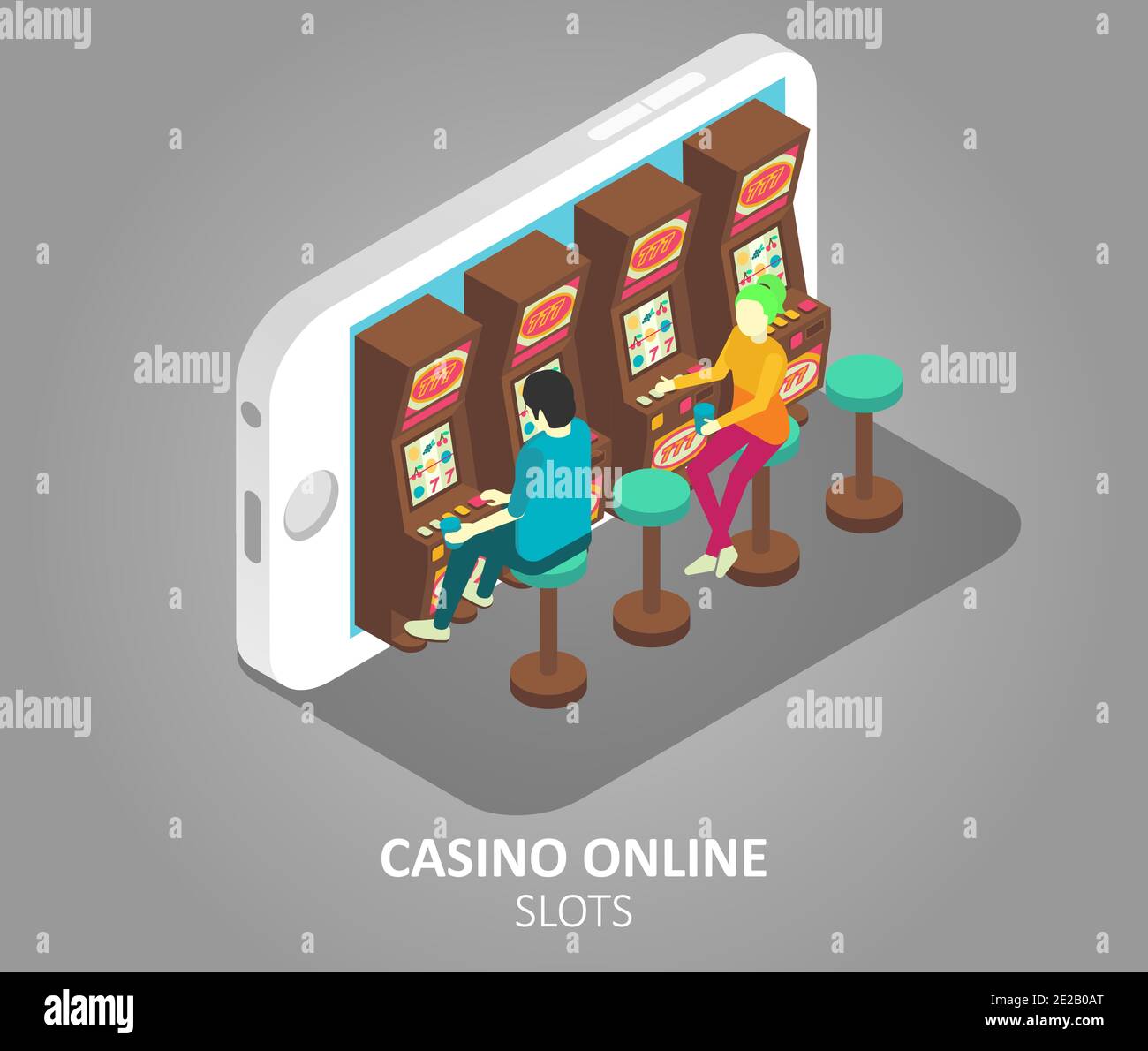 Jackpot win online slots Stock Vector Images - Alamy