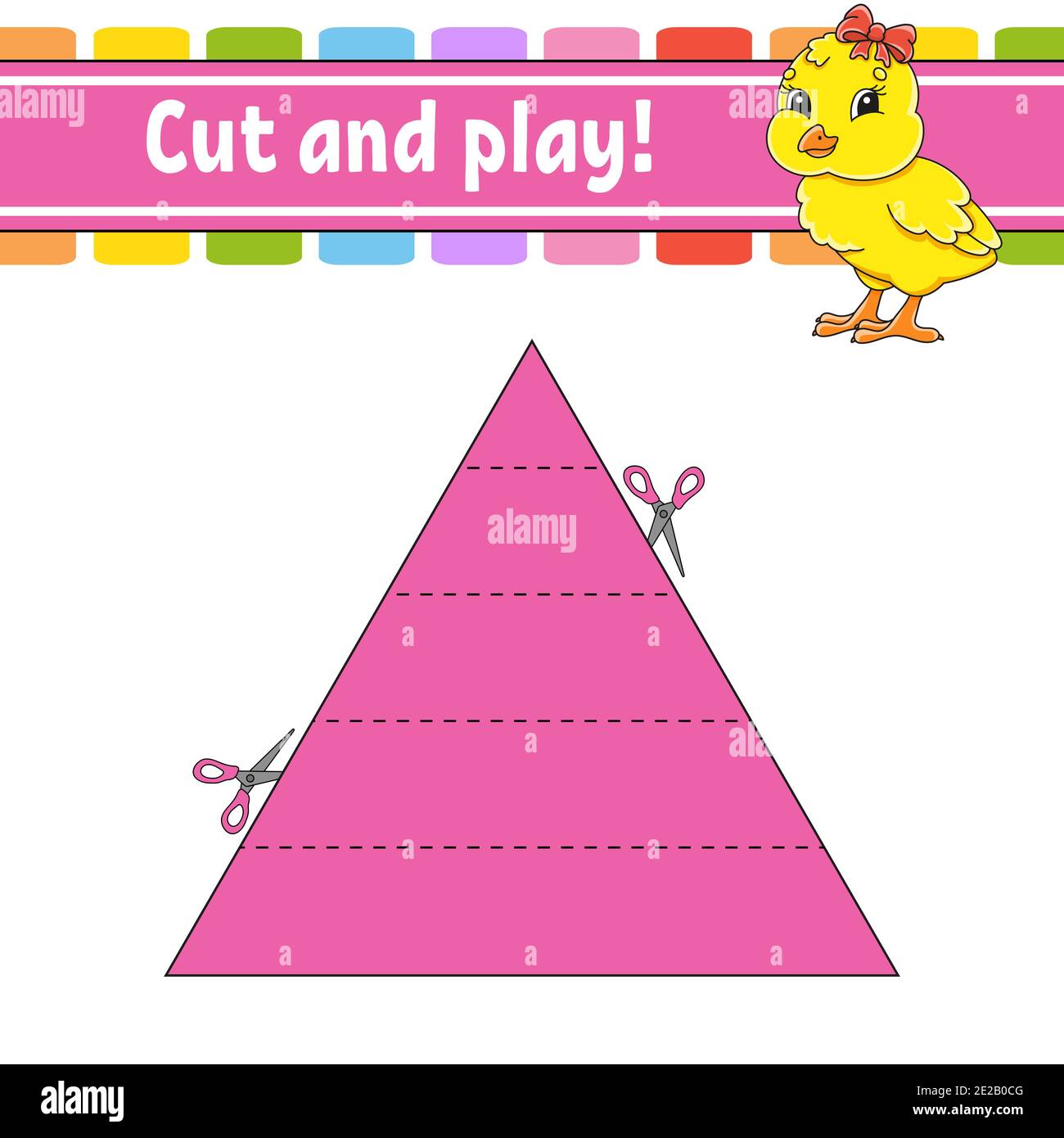 Chicken cut with scissors Stock Vector Images - Alamy