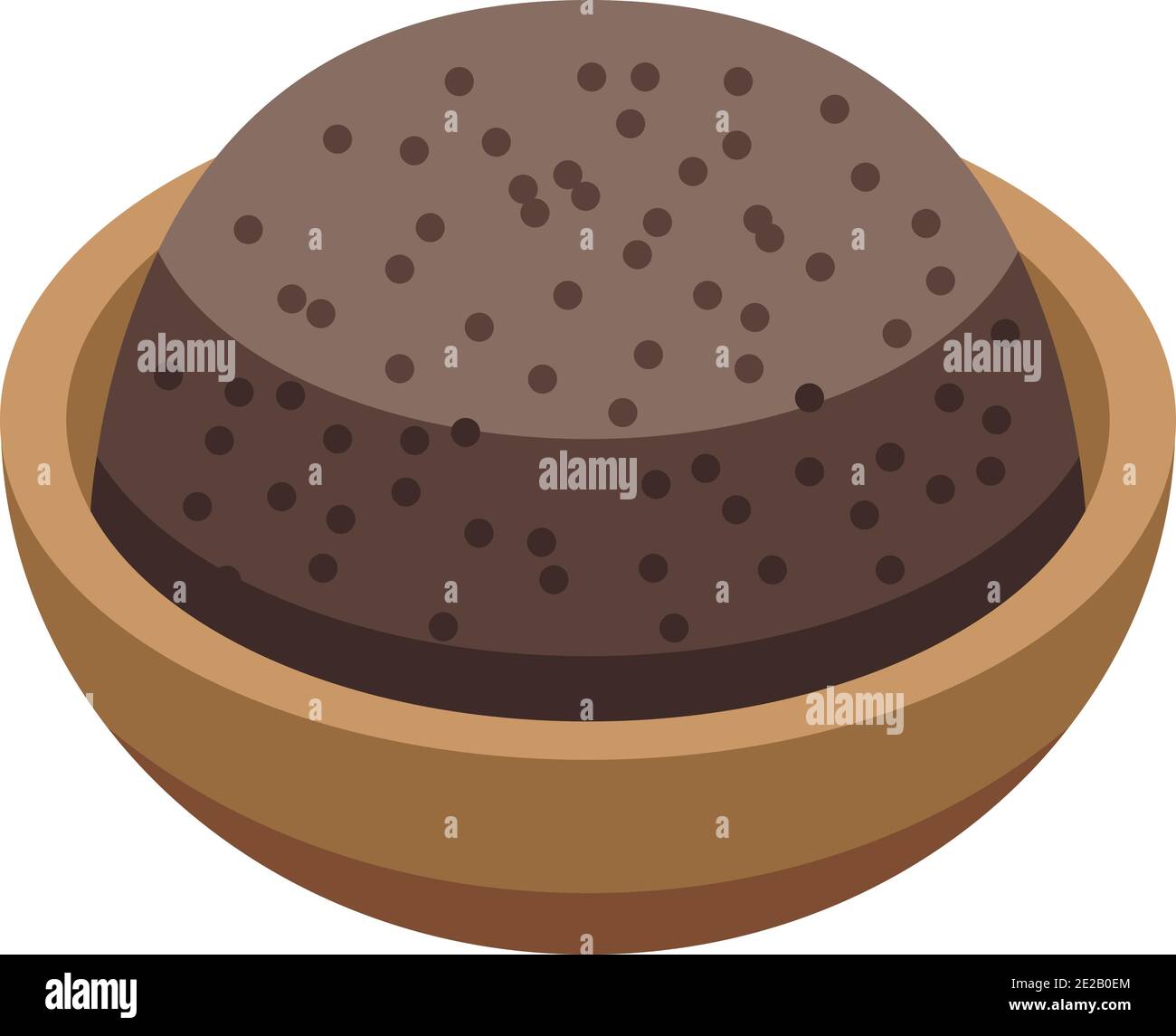 Canola bowl icon. Isometric of canola bowl vector icon for web design ...