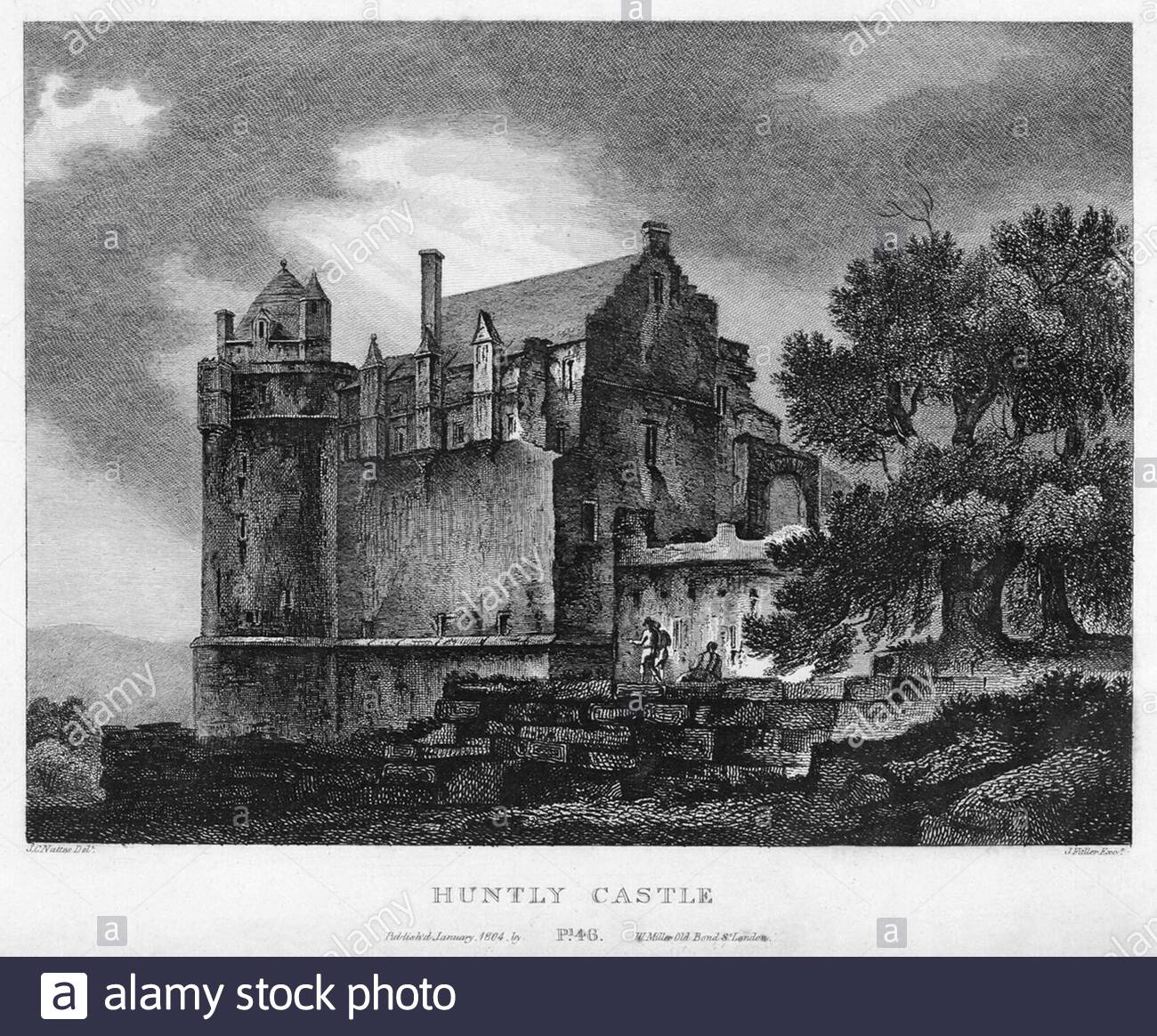 Huntly aberdeenshire Black and White Stock Photos & Images - Alamy
