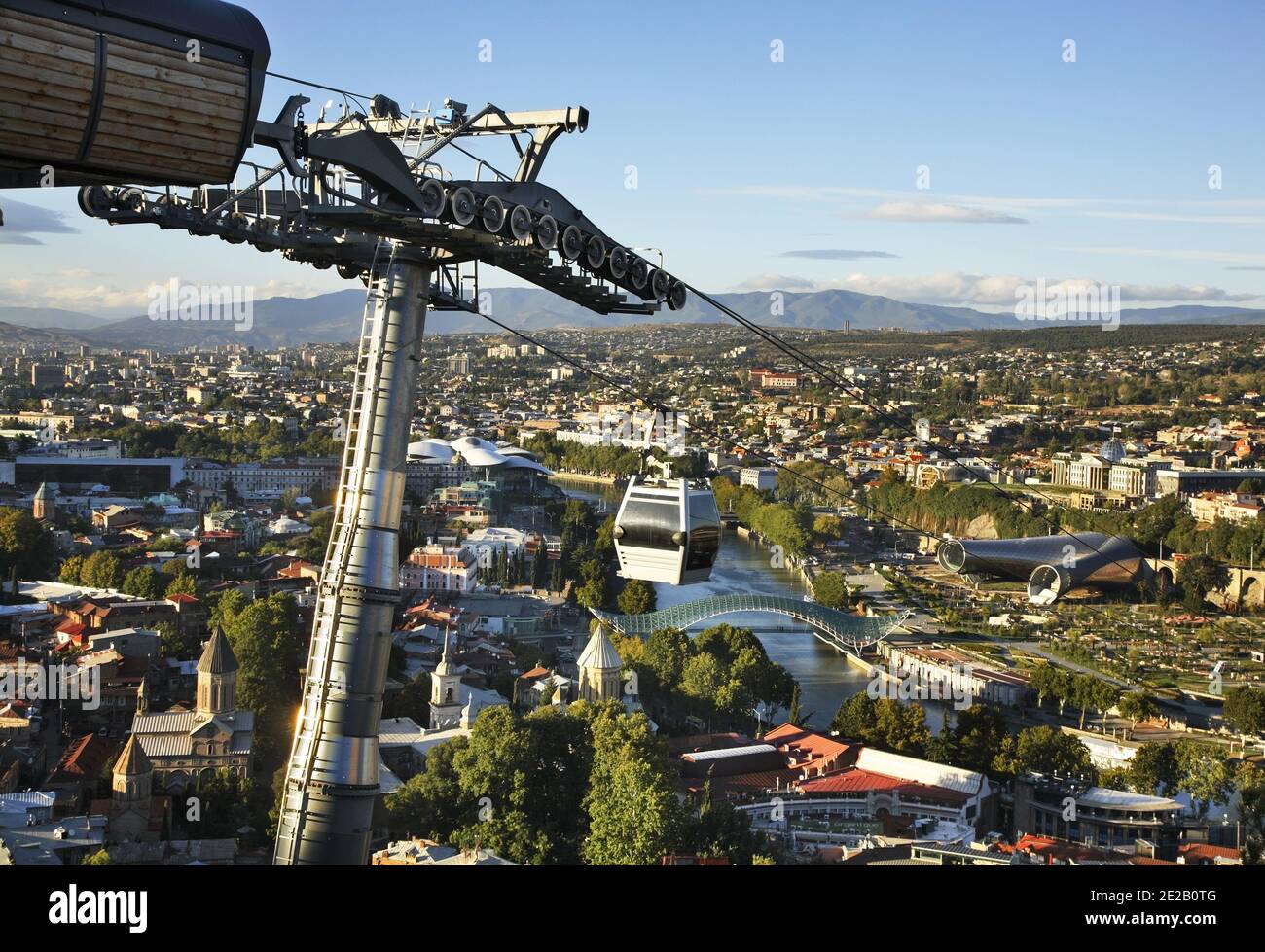 Cableway in Tbilisi. Georgia Stock Photo - Alamy