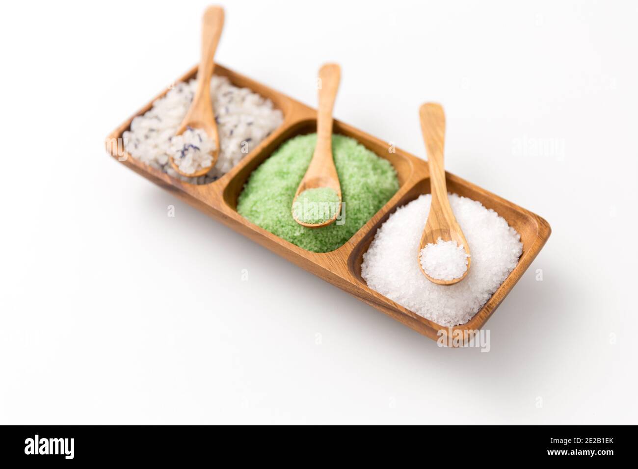 Green sea salt spoon Cut Out Stock Images & Pictures - Alamy