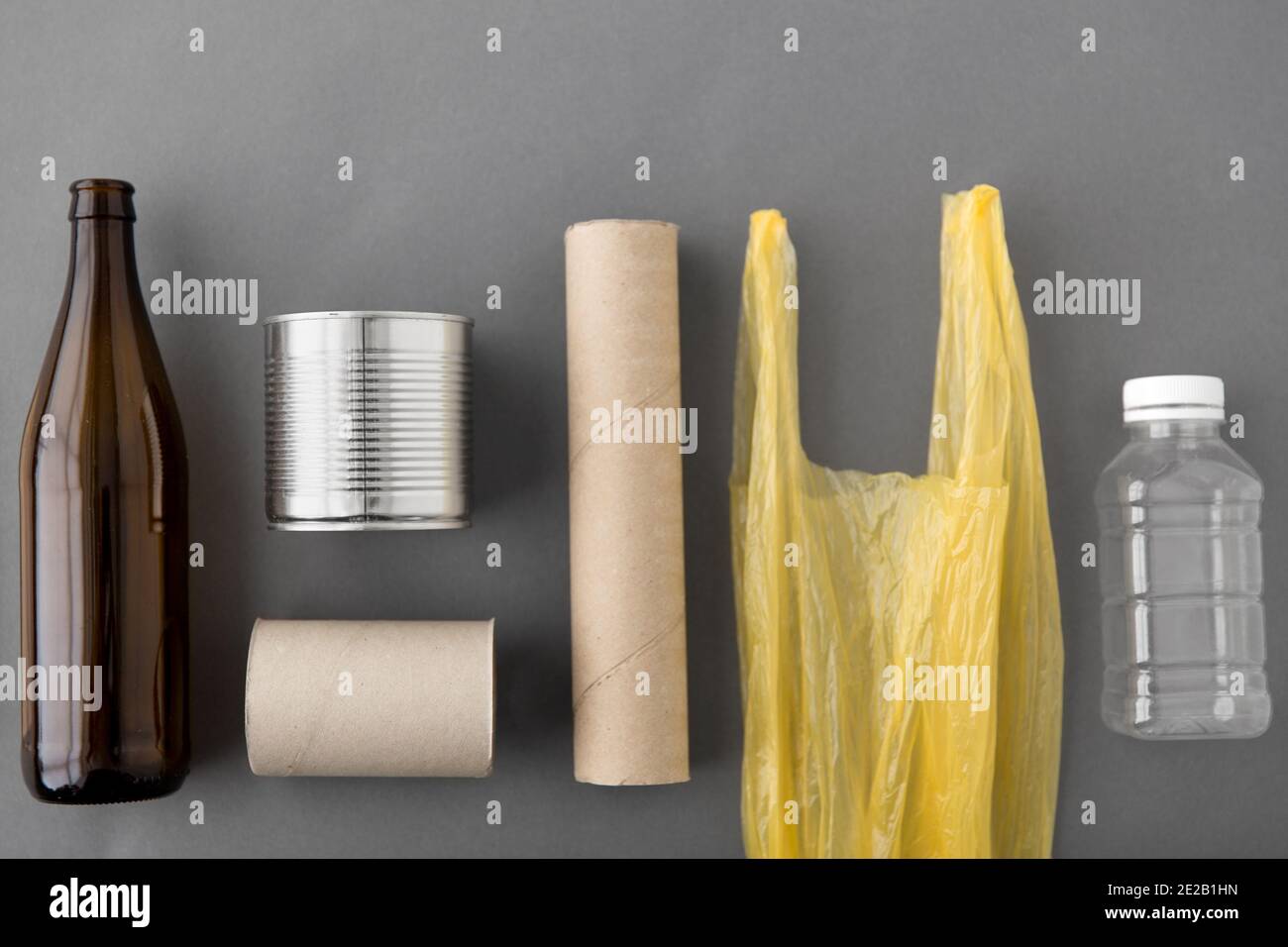 different kind of household waste Stock Photo - Alamy