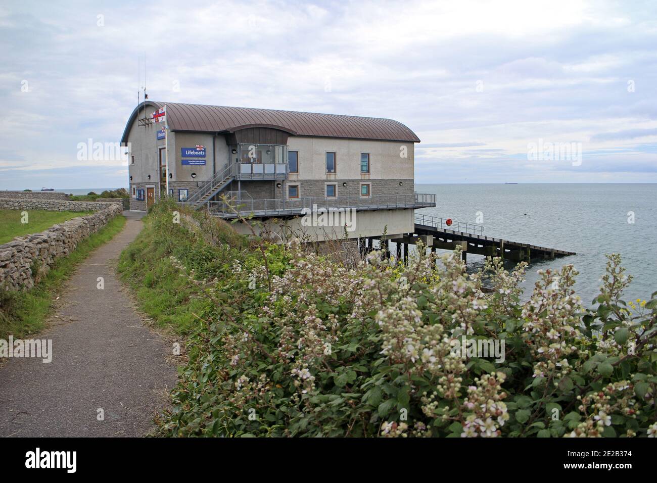 Moelfre lifeboat station Anglesey Stock Photo - Alamy