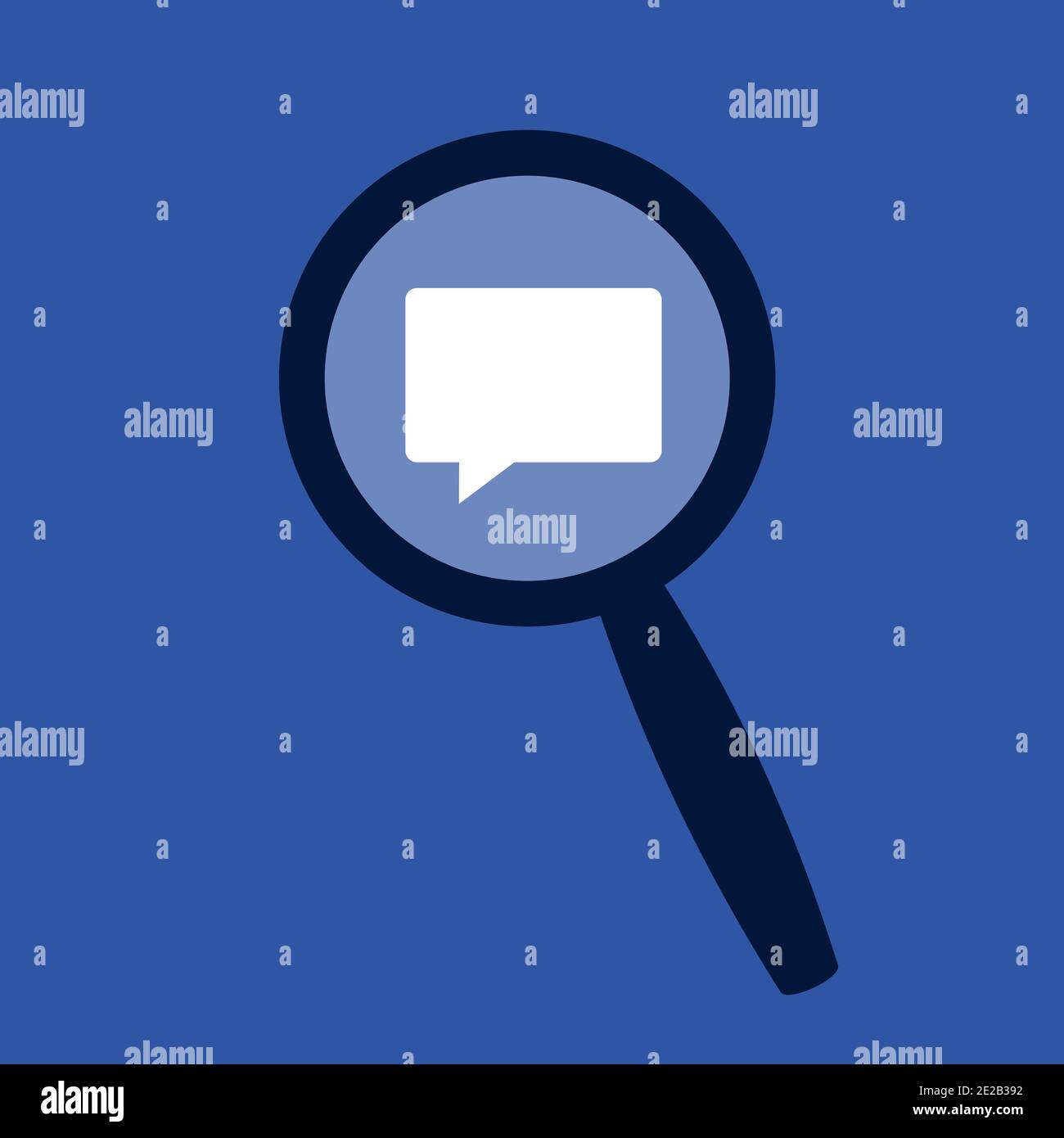 Speech bubble magnifying glass hi-res stock photography and images - Alamy