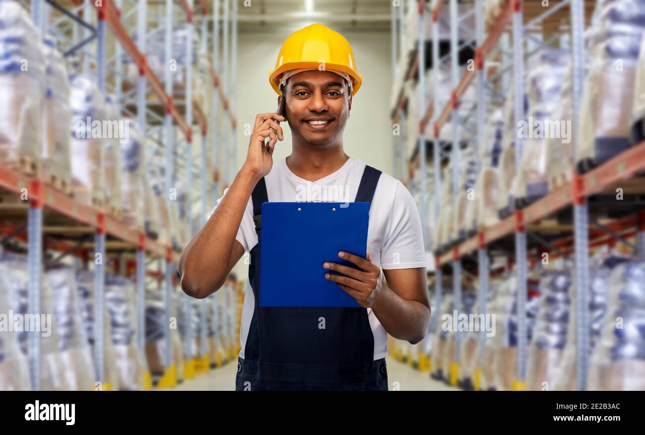Worker calling hi-res stock photography and images - Alamy