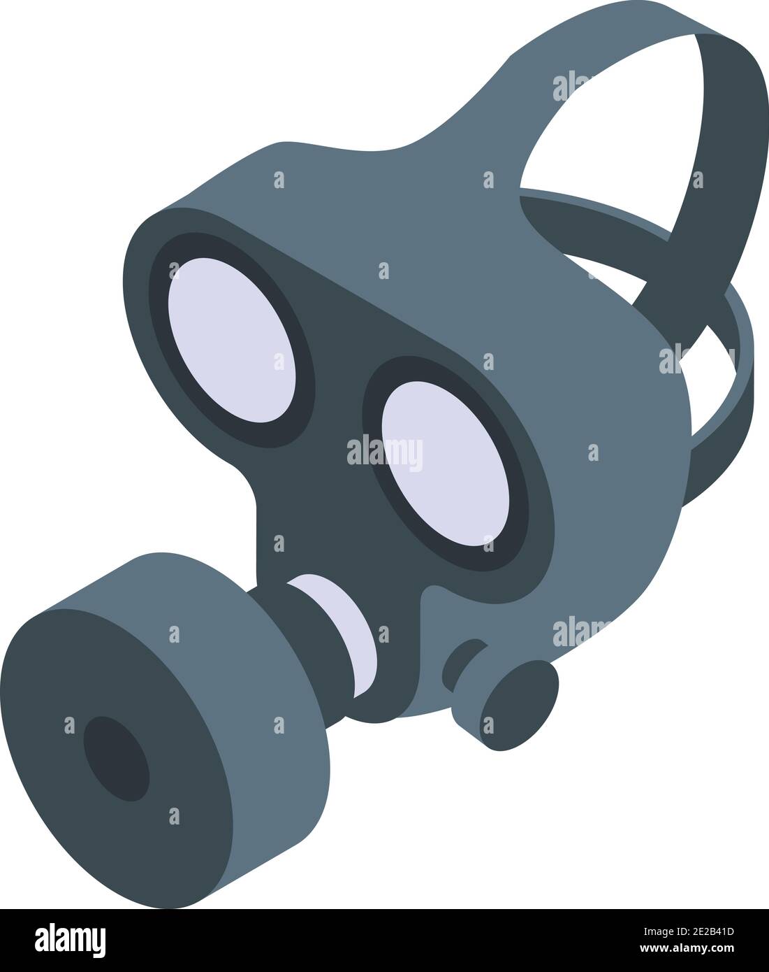 Extreme gas mask icon. Isometric of extreme gas mask vector icon for ...