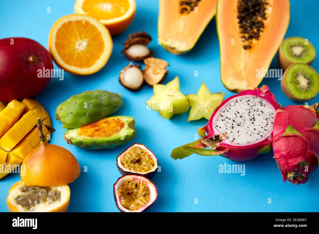 Different exotic fruits hi-res stock photography and images - Alamy