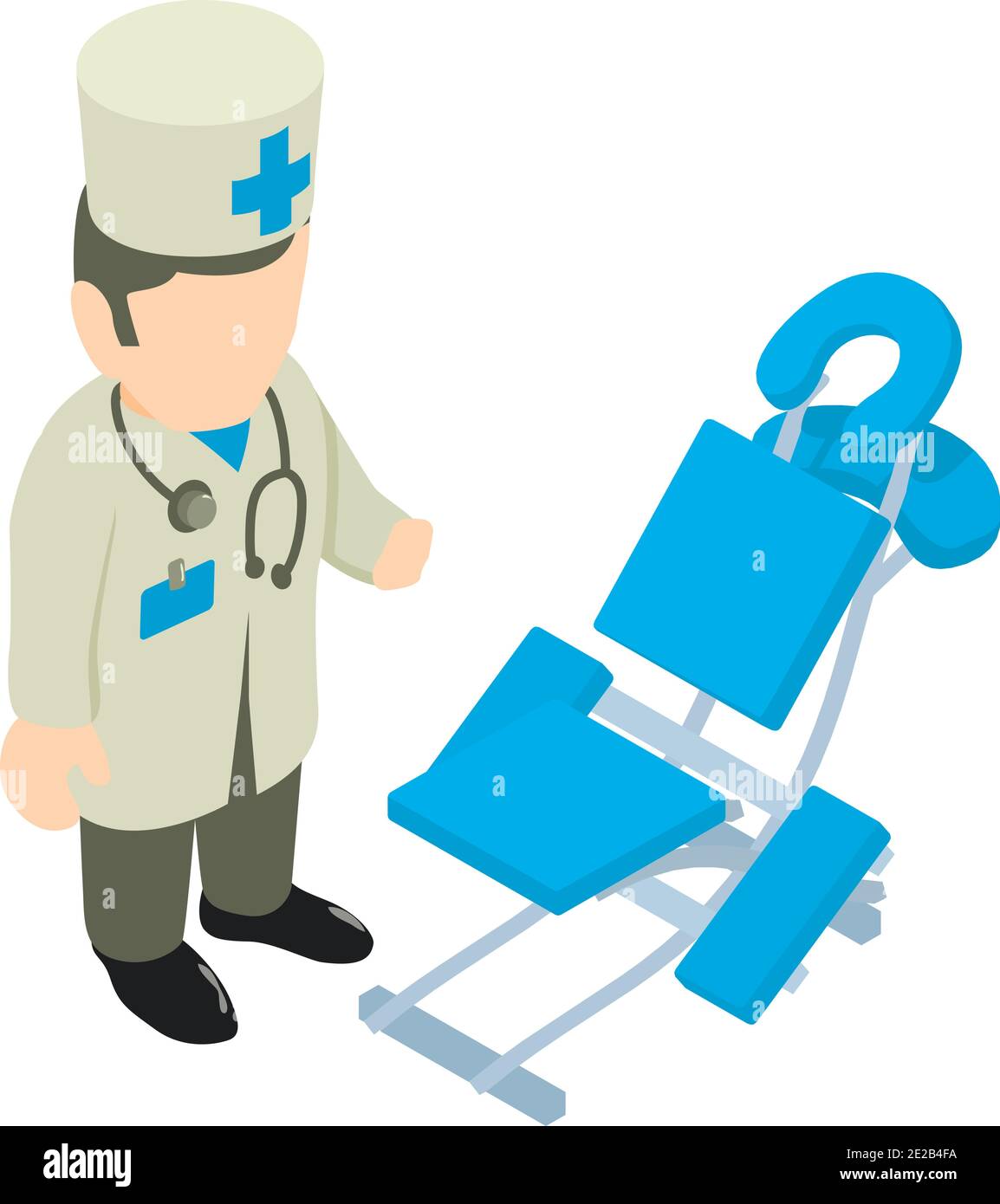 Medical examination icon. Isometric illustration of medical examination ...