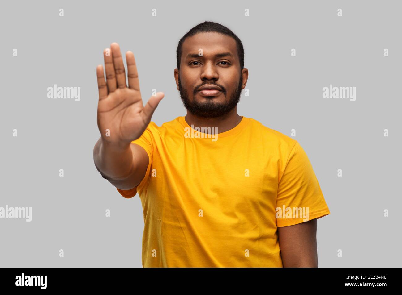 Man refusal gesture hi-res stock photography and images - Alamy