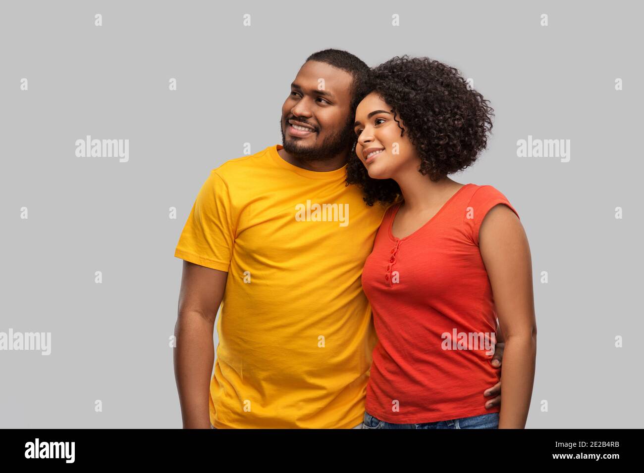 Lovely young african couple hugging hi-res stock photography and images ...