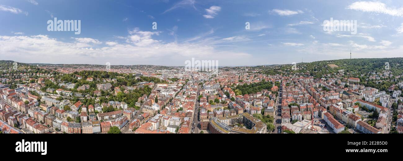 Aerial view downtown stuttgart germany hi-res stock photography and ...