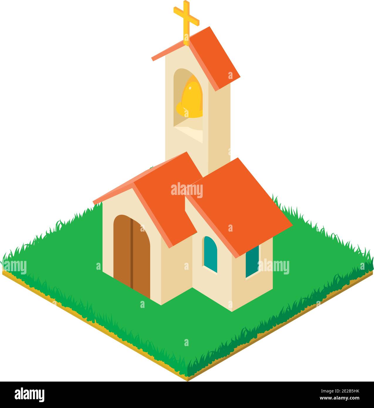 Wedding church icon. Isometric illustration of wedding church vector ...