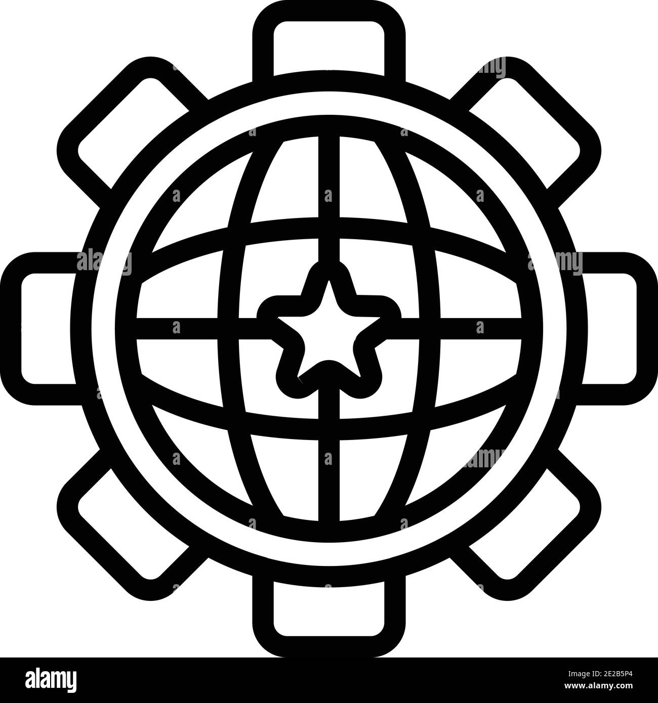 Global move effort icon. Outline global move effort vector icon for web ... Global move effort icon. Outline global move effort vector icon for web ...